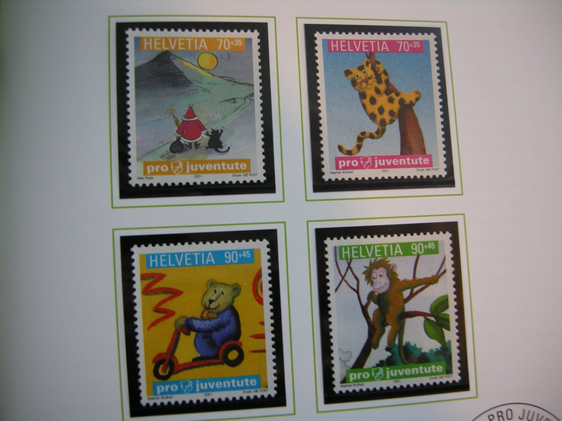 2001, 2 JAHRBÜCHER, POSTPREIS, 98.00 POSTFRISCH + GESTEMPELT (Gebraucht ...