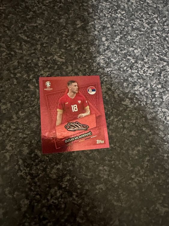 Topps Euro 2024 Srb Sp Dusan Vlahovic mit unterschrift (Neu und originalverpackt) in Arbon für ...