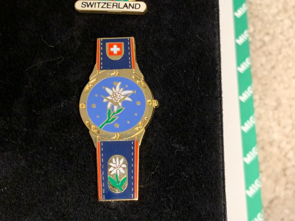 Pin Jordi Uhr Schweiz Edelweiß Swatch | Kaufen auf Ricardo