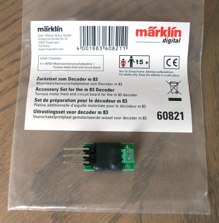 Märklin 60821 Zurüstset zum Decoder m 83 (Neu (gemäss Beschreibung)) in St. Moritz für CHF 5.5 ...