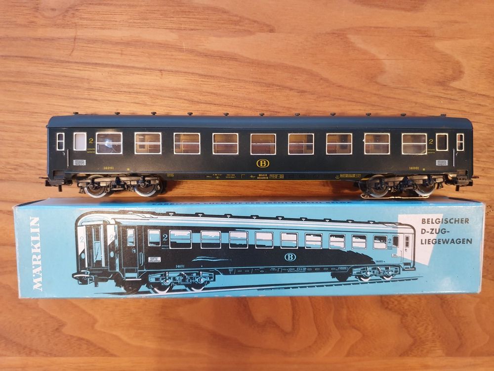 5x Märklin 4069 Belgischer D-Zug-Liegewagen, OVP, Licht (Gebraucht) in ...