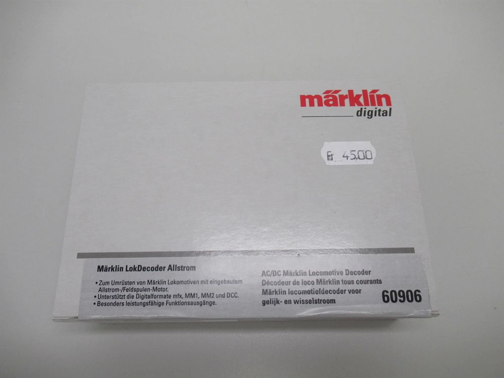 Märklin 60906 LokDecoder Allstrom AC/DC (Gebraucht) in Basel für CHF 34 ...