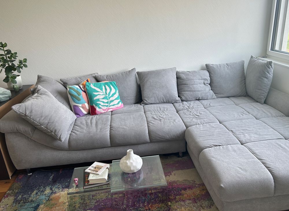 Sofa / Couch Hellgrau 3.3m breit | Kaufen auf Ricardo