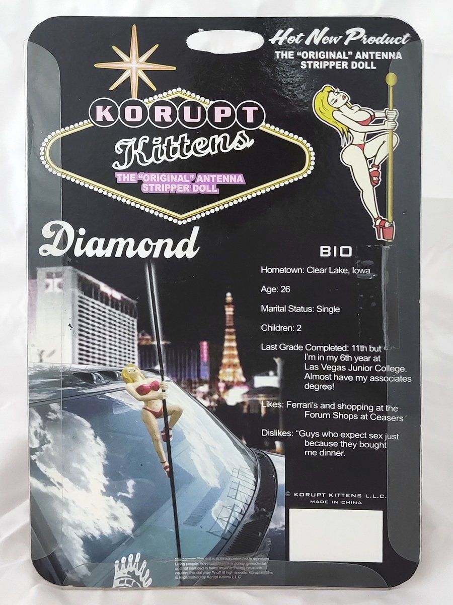 Korupt Kittens Diamond Antenna Topper Pole Dancer US Car (Gebraucht) in ...