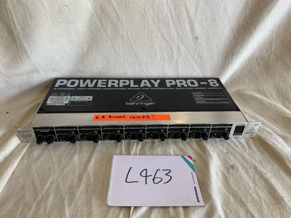 Behringer Powerplay Pro 8 HA 8000 Kopfhörerverstärker (l463) (Gebraucht) in Däniken SO für CHF ...