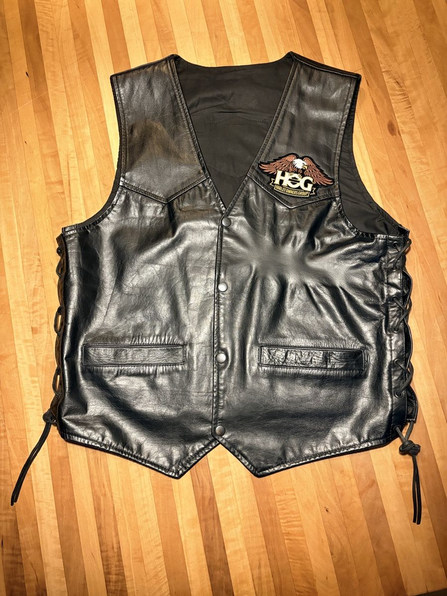 Lederveste Gilet HARLEY-DAVIDSON, HOG / 100% Büffel Leder (D'occasion ...