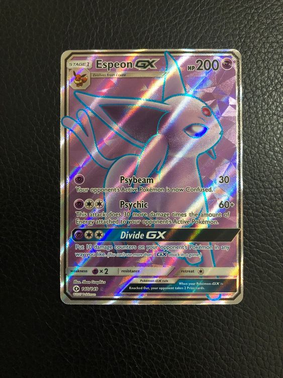 Sun & Moon Espeon GX Full Art 140/149 Ab 1 (Gebraucht) in Paradiso für ...