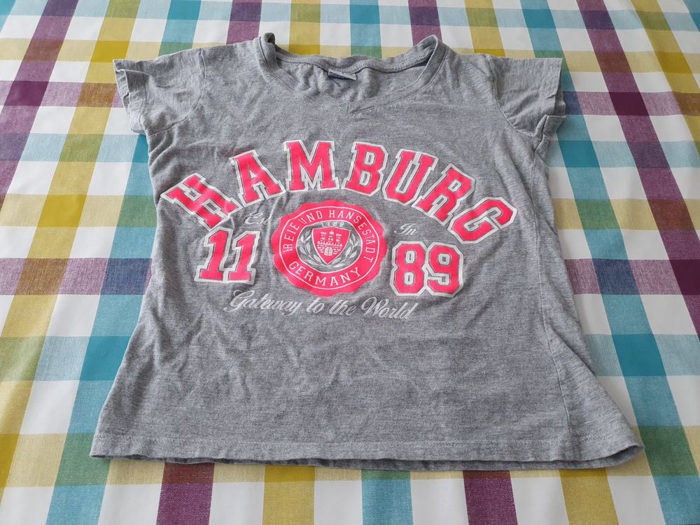 Fox Originals T-Shirt - Grau mit Rosa Schrift Hamburg - kurz (Gebraucht ...
