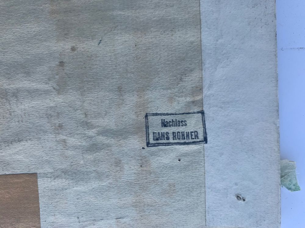 Hans ROHNER (1898-1972) Mischtechnik/Collage (Gebraucht) in Root für CHF 30 – mit Lieferung auf ...