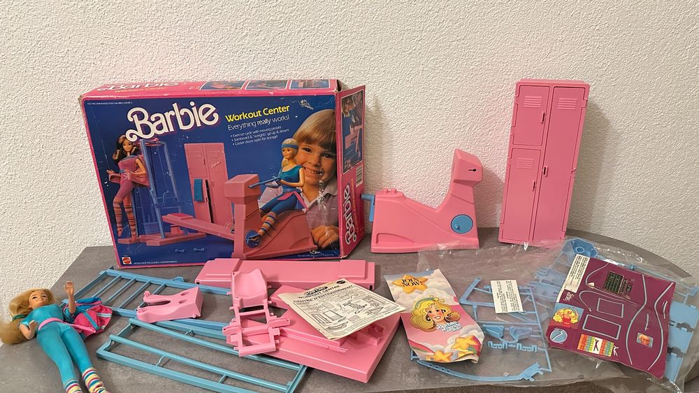 Barbie Workout Center 1984 inkl. Barbie Puppe (Neu (gemäss Beschreibung ...