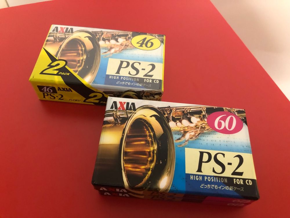 2 x AXIA PS-2 46 + 2 x AXIA PS-2 60 Chrom Kassetten Original | Kaufen auf Ricardo