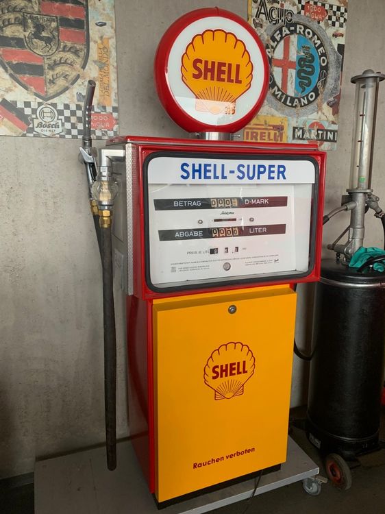SHELL Tanksäule aus 70. Jahre kompl. Restauriert Original! | Kaufen auf ...