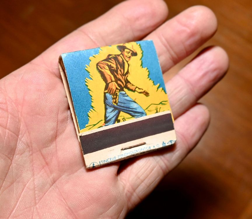 50er JAHRE Zündhölzer JOHN WAYNE Hondo 3d gemsen hölzer | Kaufen auf ...