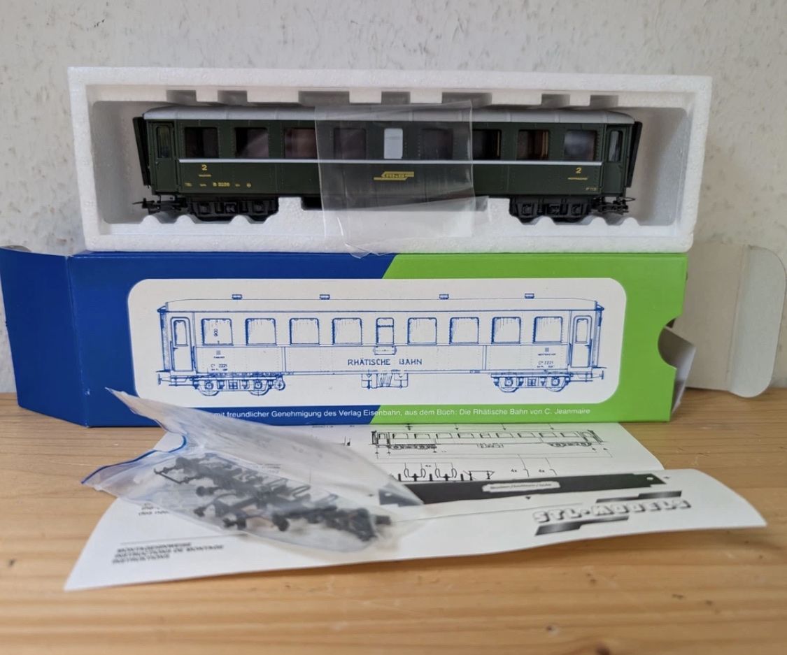 STL-Models RhB Personenwagen Spur H0m Top zustand, OVP (Neu (gemäss ...