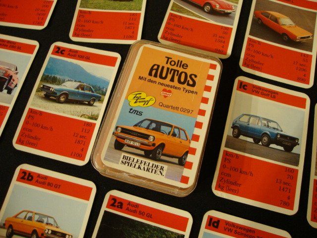 70er Jahre Auto - Technik Quartett TOLLE AUTOS (Gebraucht) in Wildhaus ...