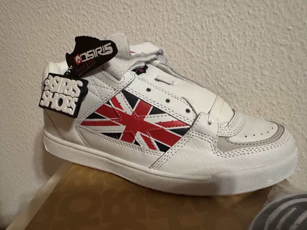 Osiris Skate Sneaker, Weiss mit Union Jack, Gr. 43 (Neu und ...