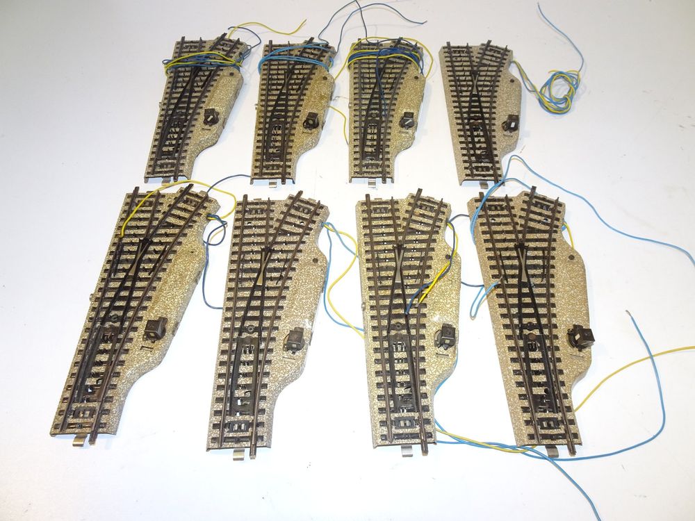 8 Märklin M-Gleis Schienen Weichen 5204 Rechtsabbieger HO | Kaufen auf ...