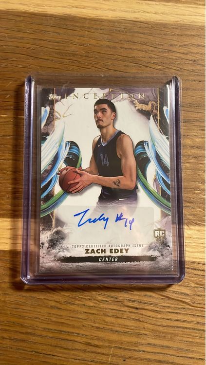 Zach Edey RC Auto Topps Inception - Purdue Boilermakers (Neu (gemäss ...