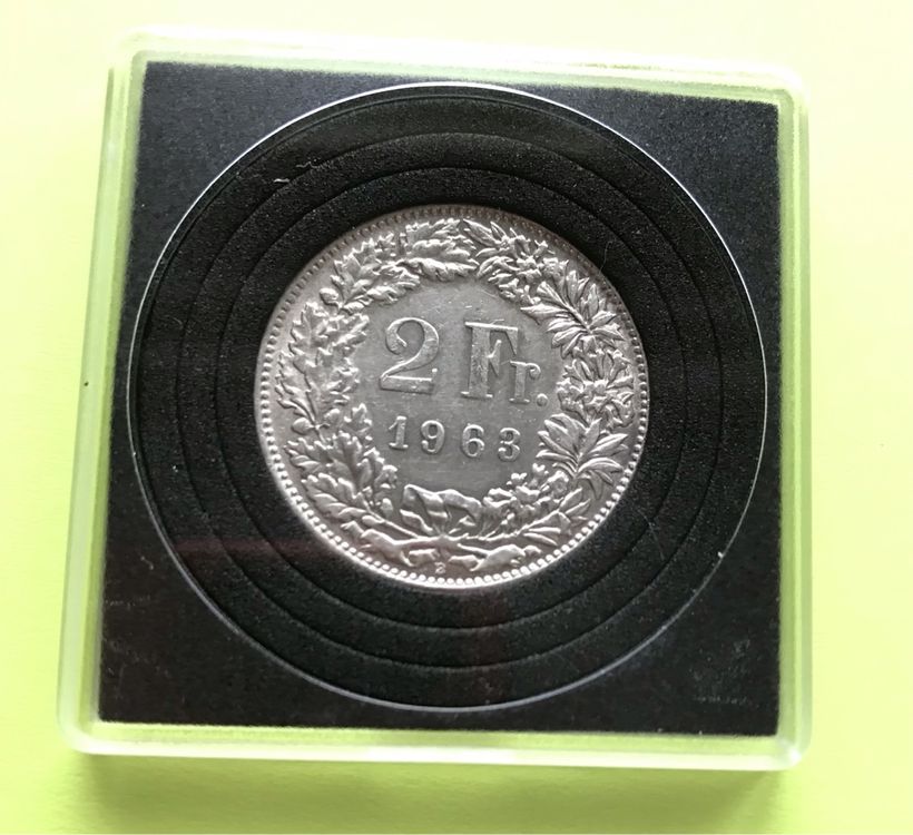 Münze 2 Fr Silber Schweiz Jg 1963 | Kaufen auf Ricardo