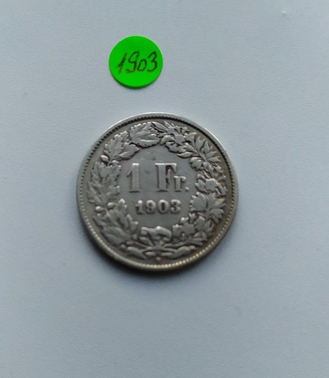 1-Franken Münze 1903 | Kaufen auf Ricardo