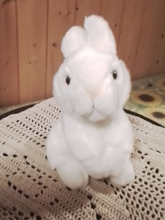 WWF Plüsch Hase weiss Plüschtier Hase 14cm | Kaufen auf Ricardo