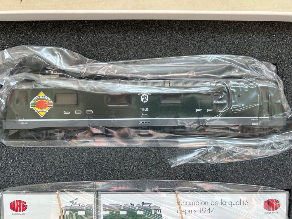 HAG 097 Jubiläums-Set 50 Jahre Re 6/6 grün Münchenstein H0 (Neu und originalverpackt) in Reitnau ...