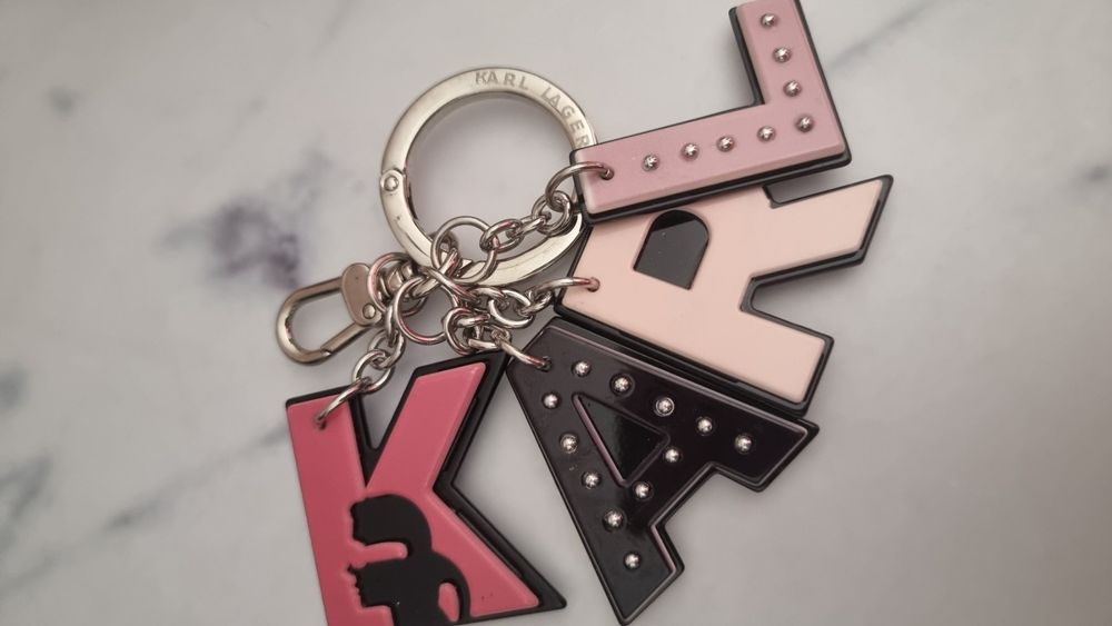 KARL LAGERFELD Keyring Schlüsselanhänger Bag Charm (Neu (gemäss ...