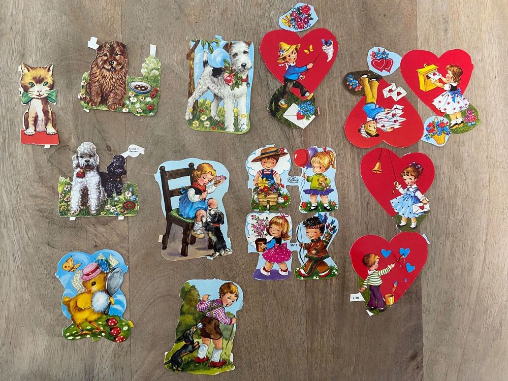 Oblaten Kinder und Tiere Glanzbilder Nostalgie | Kaufen auf Ricardo