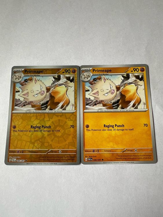 Pokémon Primeape normal/reverse 044/091 Paldea fates (Neu (gemäss ...