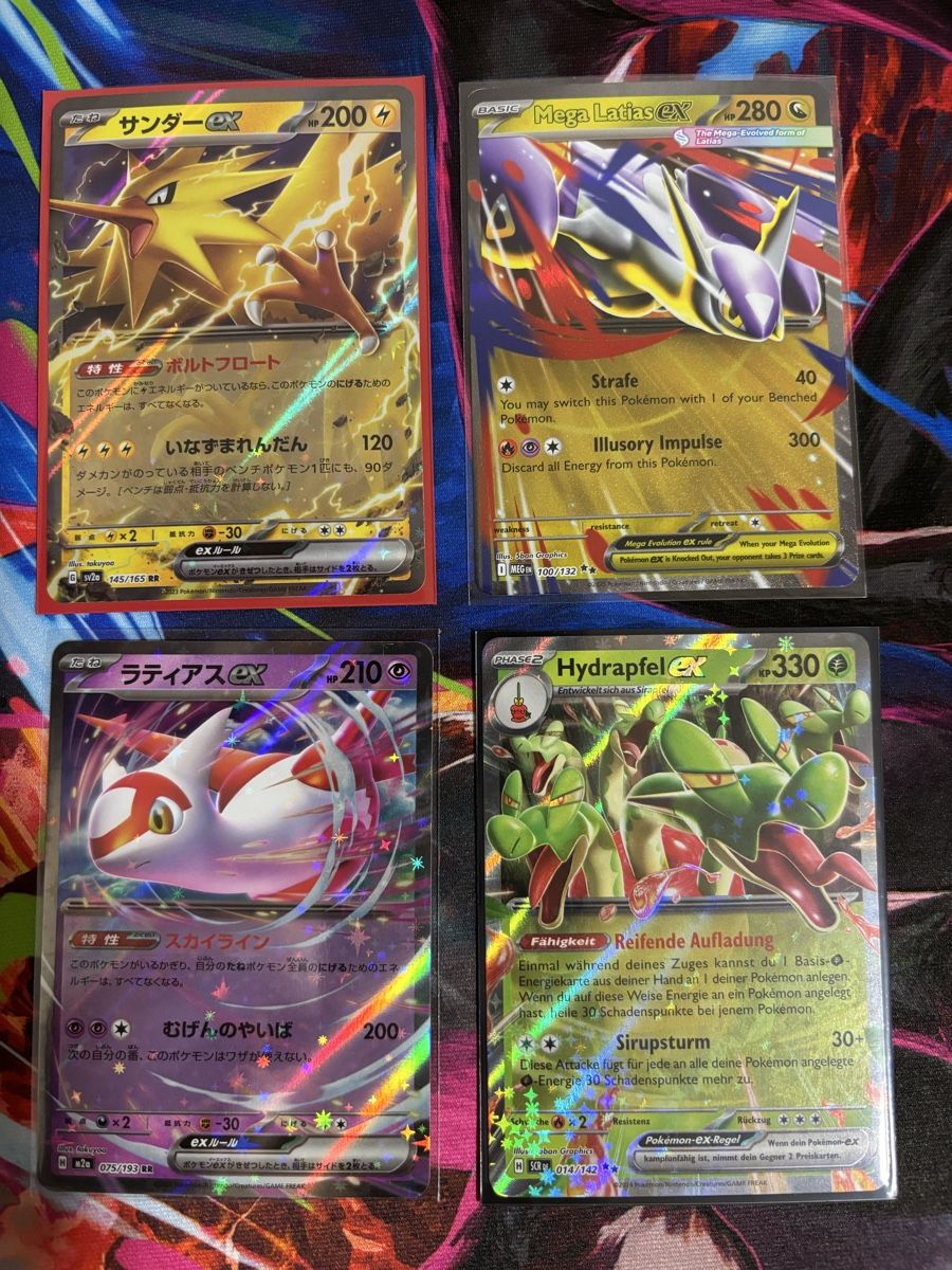 Pokemon: Zapdos EX, Mega Latias EX, Latias EX, Hydrapple EX (Neu ...