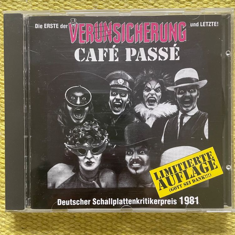 ERSTE ALLGEMEINE VERUNSICHERUNG EAV-LIMITIERTE A CAFÉ PASSÉ (Gebraucht ...