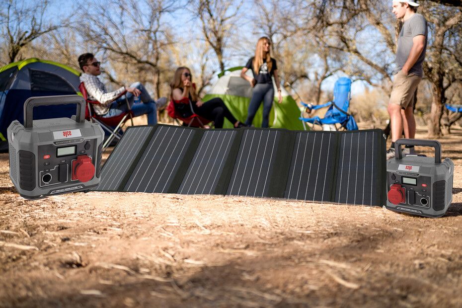 AYCE Powerstation 500W mit Solarpanel - Camping Power! (Neu und ...