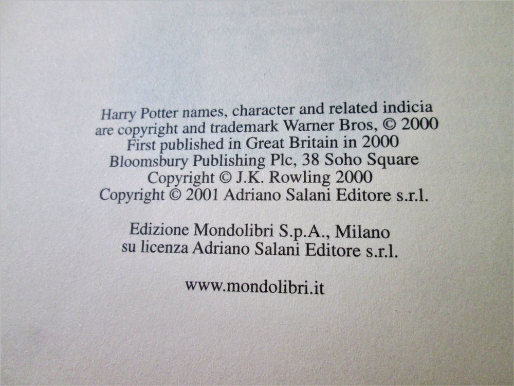 Harry Potter E il calice di fuoco (Gebraucht) in Sementina für CHF 10 ...