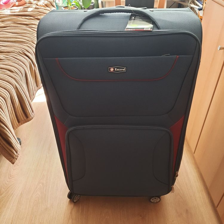 grosser neuer Rollkoffer Stoff blau 136l (Neu (gemäss Beschreibung)) in ...