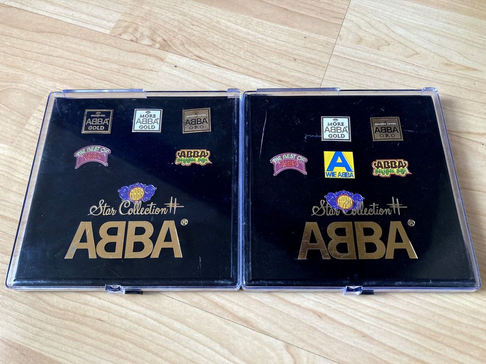 2x ABBA - Star Collection 6x Pin Box (Fehlpressung) + CD (Gebraucht) in ...