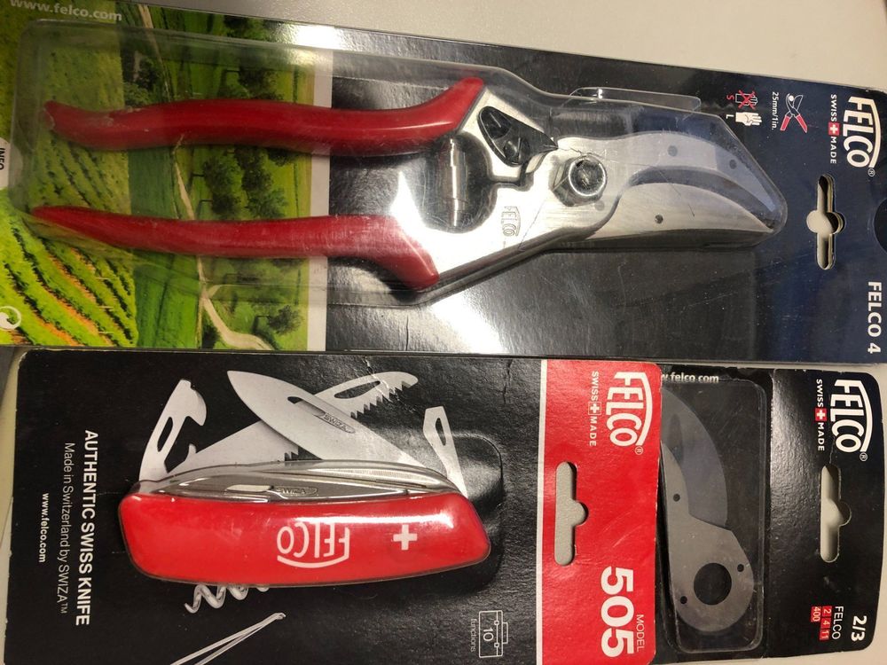 Felco 4 mit einem Felco Taschenmesser (Gebraucht) in Bülach für CHF 65. ...