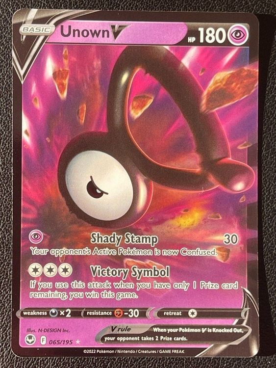 Unwon V 065/195 Pokémon Silver Tempest Ultra Rare ab 1 (Neu (gemäss ...