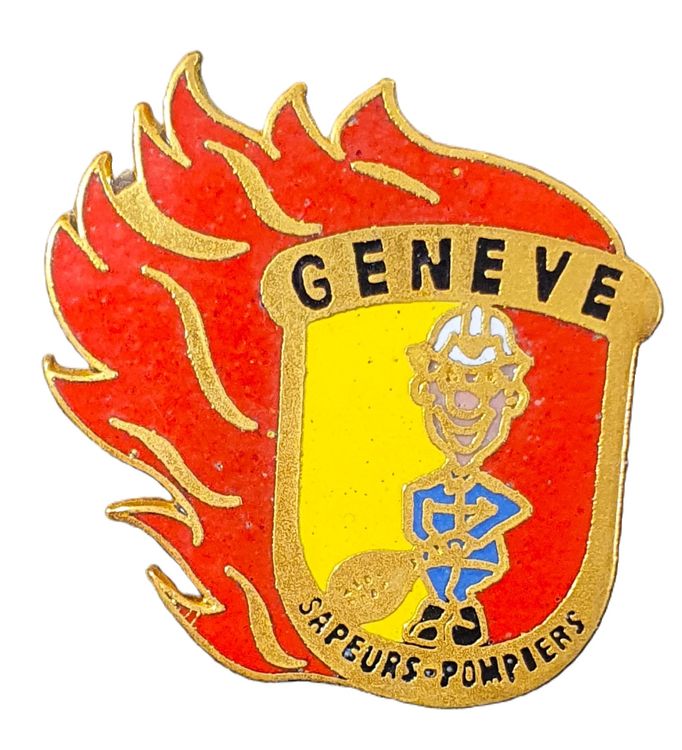 U425 - Pin Feuerwehr Genf / Sapeurs - Pompiers Geneve (Gebraucht) in ...