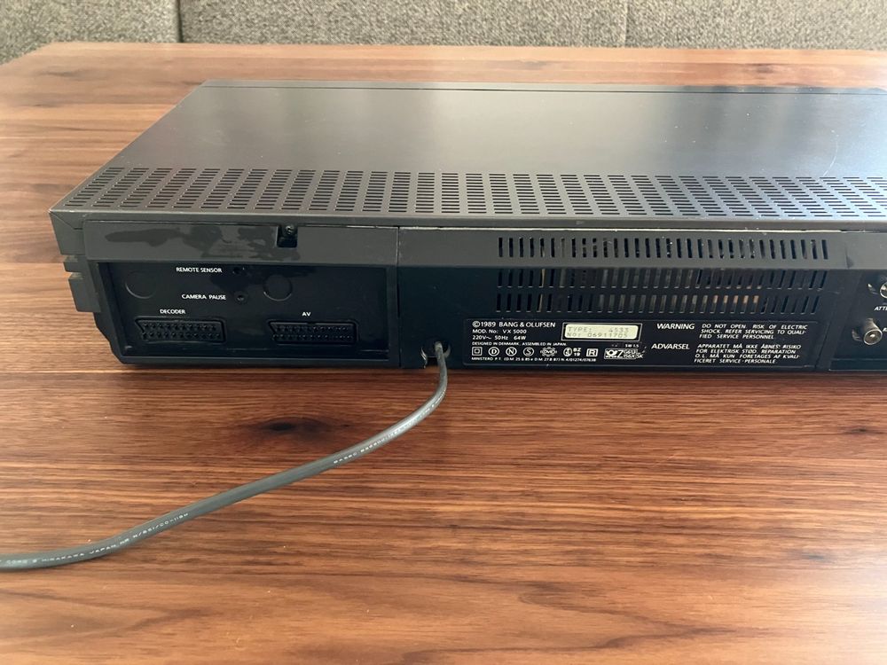 B&O VHS-Kassetten-Recorder VX5000 von 1989 (Gebraucht) in Neunkirch für ...