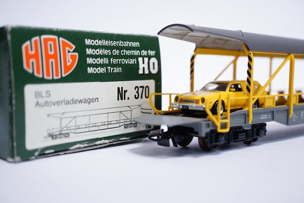 5∑ Hag 371 BLS Autoverladewagen mit drei Autos (Gebraucht) in für CHF ...