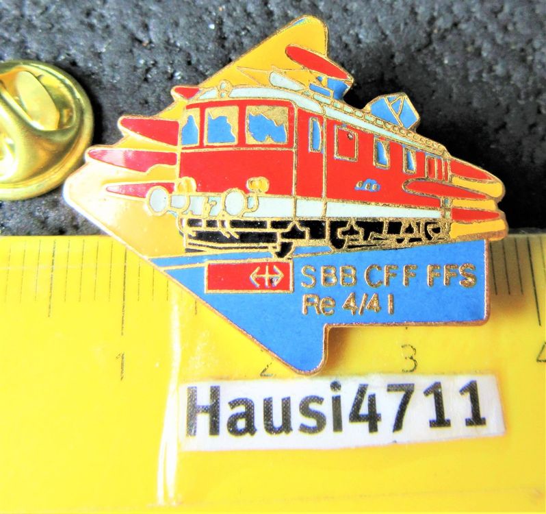 SBB E-Lok Re 4/4 I rot goldig PIN | Kaufen auf Ricardo