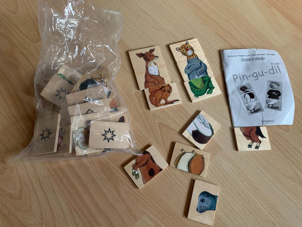 Pin-Gu-Dil Tier Puzzle Legespiel aus Holz (Gebraucht) in Schmitten FR ...