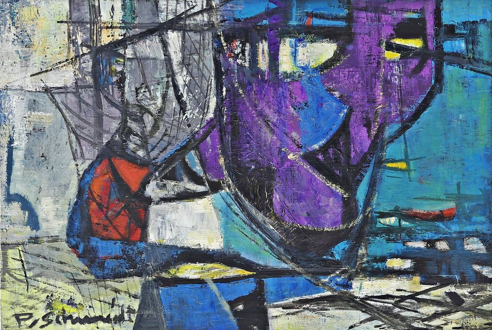 Moderne Komposition von Paul Schmidt (1912-1983) (Gebraucht) in Ostermundigen für CHF 80 – mit ...