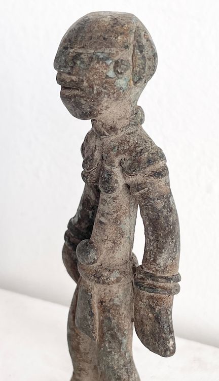 Rarität ausdrucksstarke Benin Bronze Skulptur Höhe 12 cm (Gebraucht) in ...