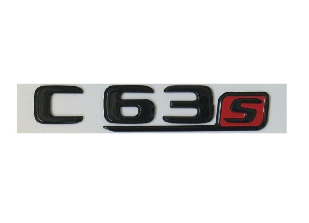 C63s AMG Emblem / Logo in Schwarz Glanz | Kaufen auf Ricardo