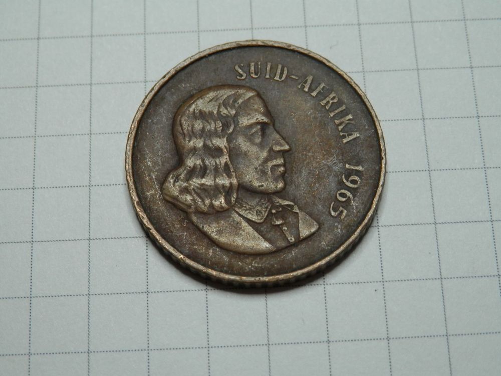 Südafrika 2 Cent, 1965 Legende in Afrikaans - "SUID-AFRIKA" (Gebraucht ...