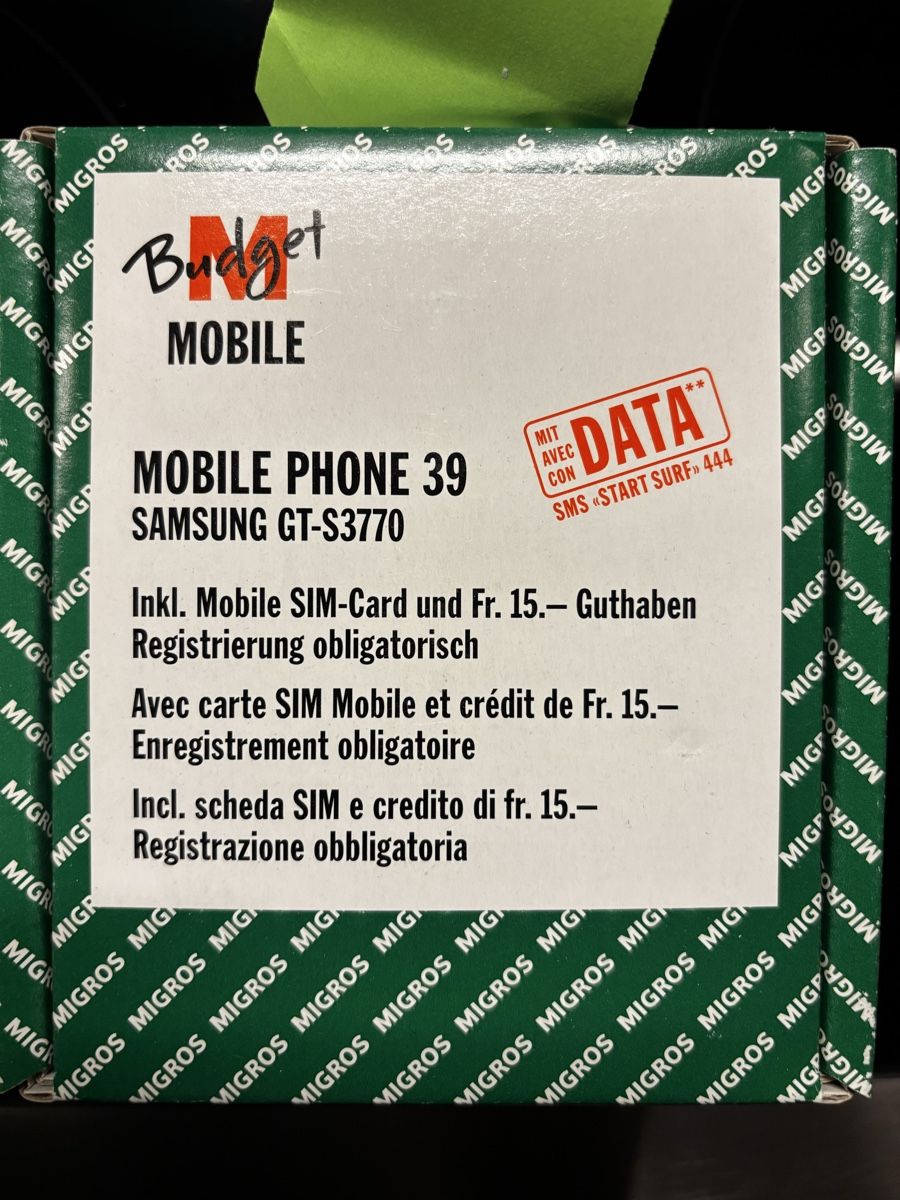 Samsung GT-S3770 Budget Mobile, neu, mit SIM-Karte! (Neu und ...