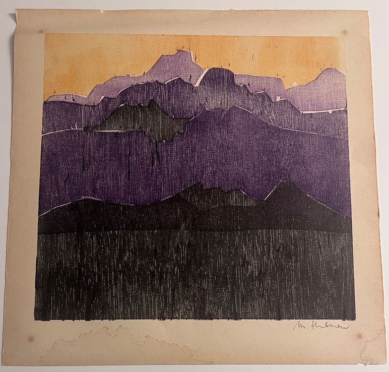 Martin Thönen ( 1942 ) Holzschnitt Handsigniert (Gebraucht) in Root für CHF 10 – mit Lieferung ...