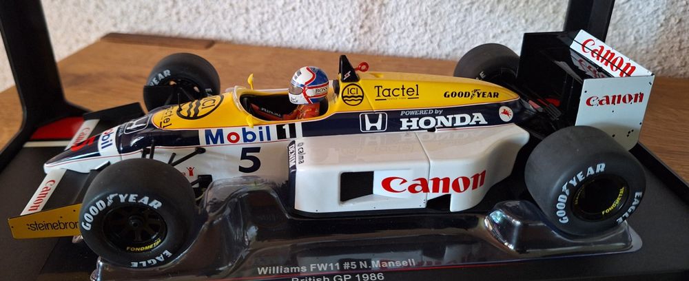 Williams FW11 Honda Nigel Mansell F1 Model Car Group1:18 (Neu und ...