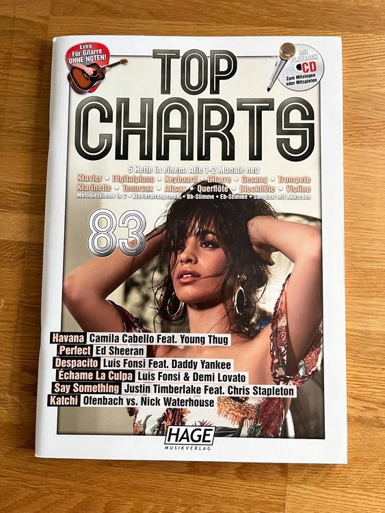 Top Charts 83 - Noten für Klavier / Gitarrenakkorde (HAGE) (Gebraucht) in Wolhusen für CHF 2 ...